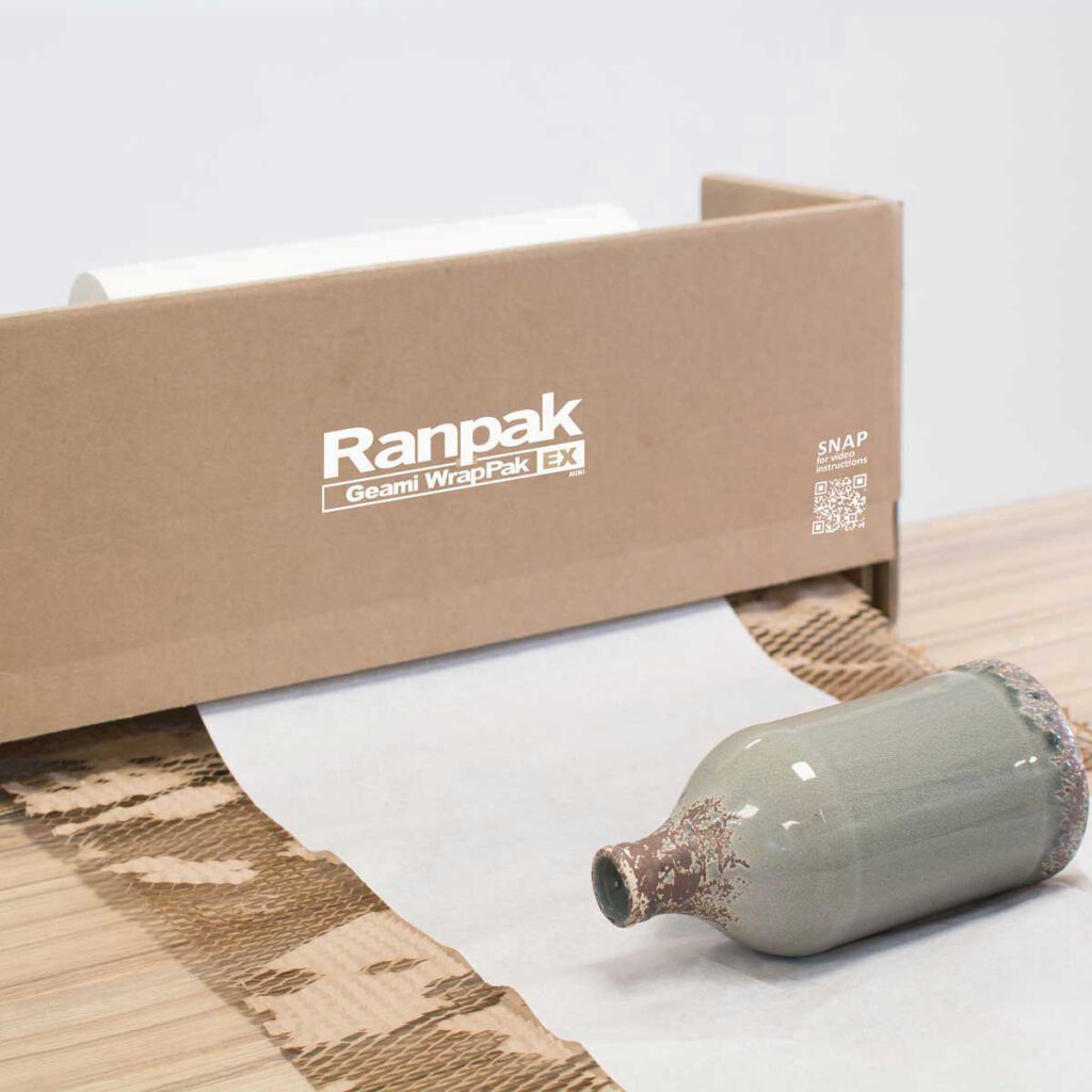 דיספנסר נייר אריזה קראפט ונייר משי לבן Ranpak Geami WrapPak Ex-Mini ...