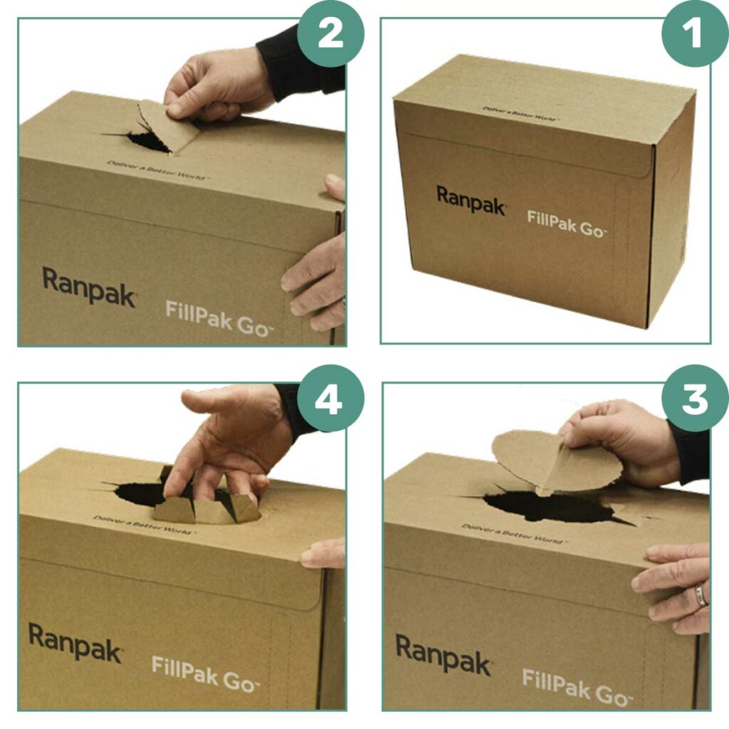 דיספנסר נייר למילוי חללים - רנפק Ranpak FillPak Go - די.סי. פאק